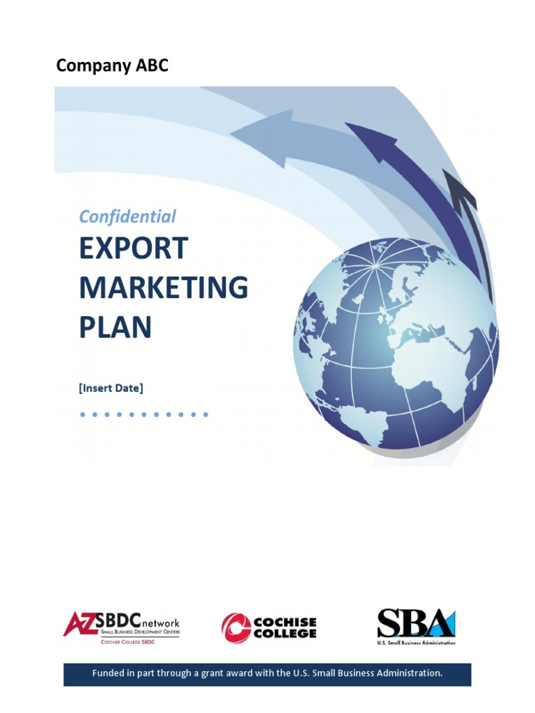 Export Marketing Plan Outline PDF | PDF | Exports | Marketing