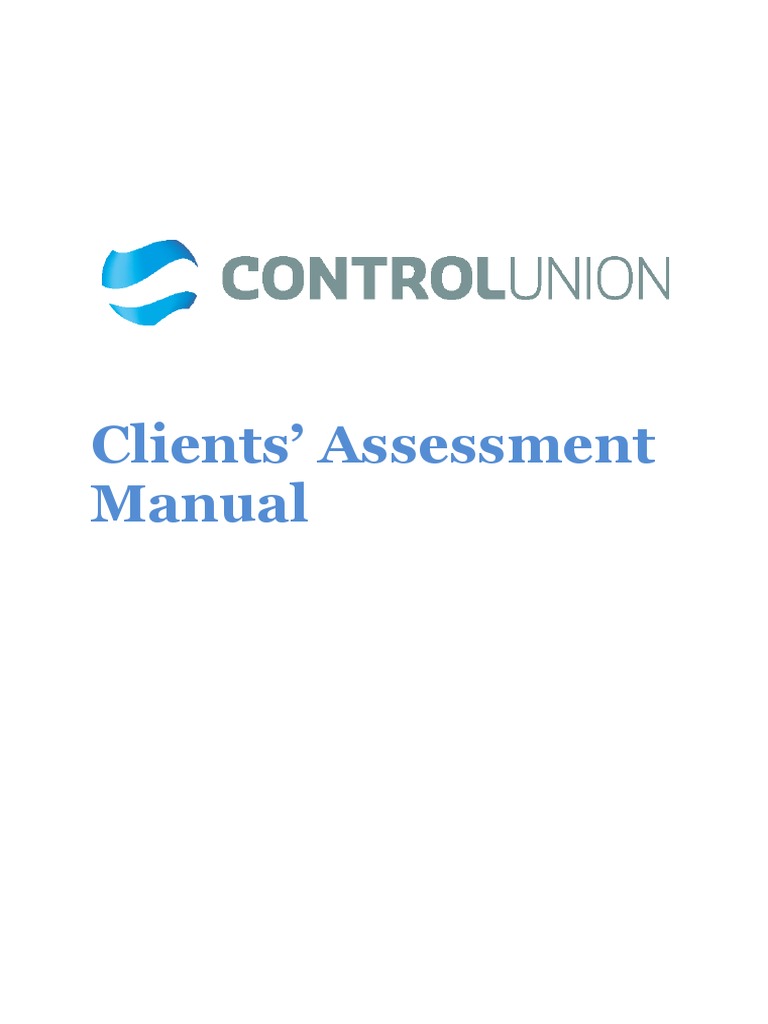 Clients' Assessment Manual Guide | PDF | Confidentiality | Audit