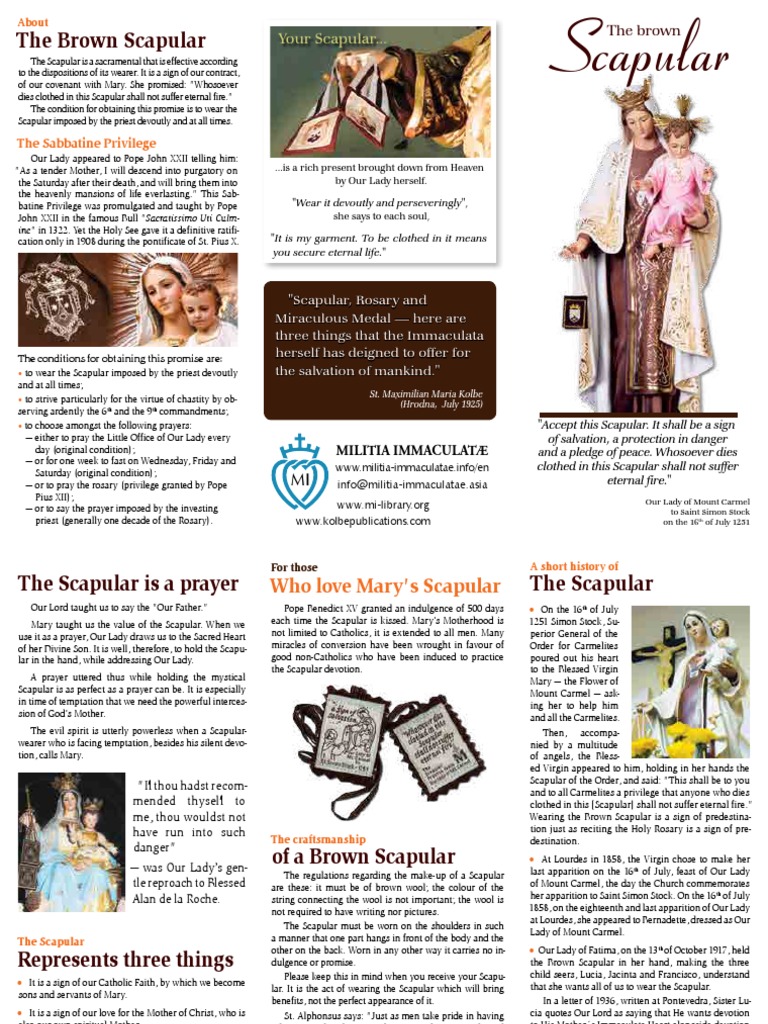 06 Scapular EN PDF | PDF | Catholic Church | Christian Behaviour And ...