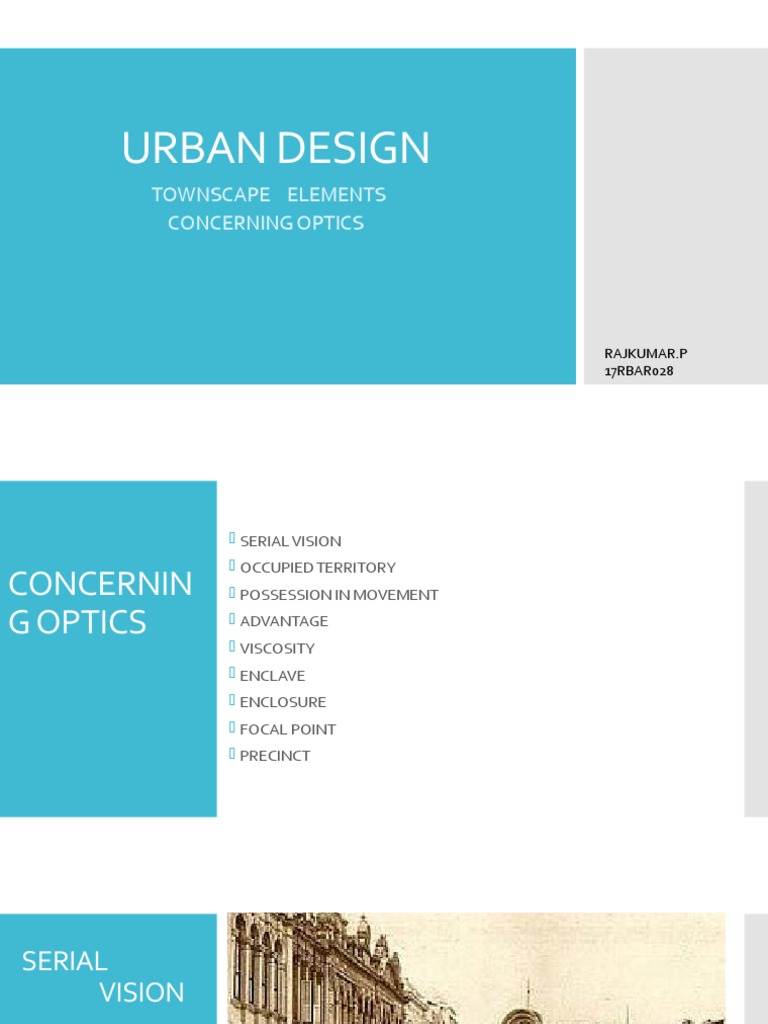 Urban Design: Townscape Elements Concerning Optics | PDF | Art Media