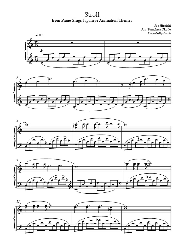 Stroll: From Piano Sings Japanese Animation Themes | PDF