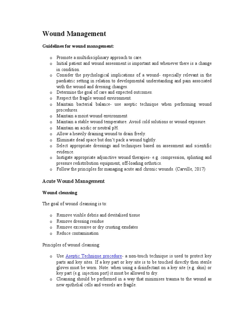 ACUTE Wound Management | PDF | Surgery | Wound