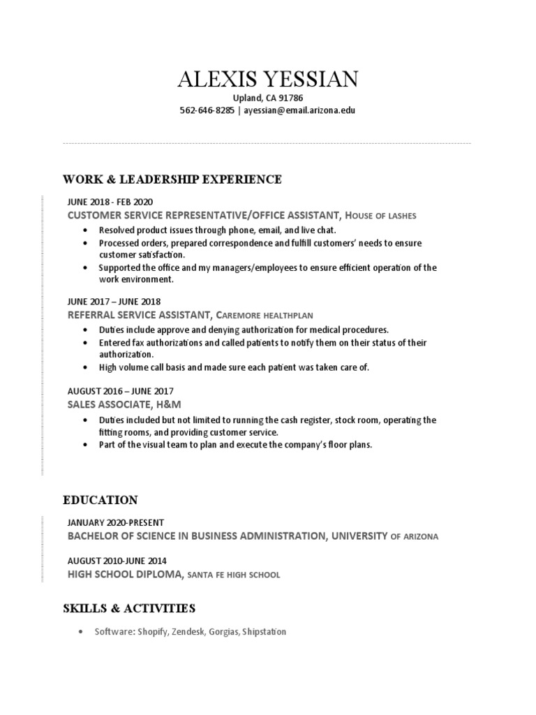 Uofa Official Resume | PDF