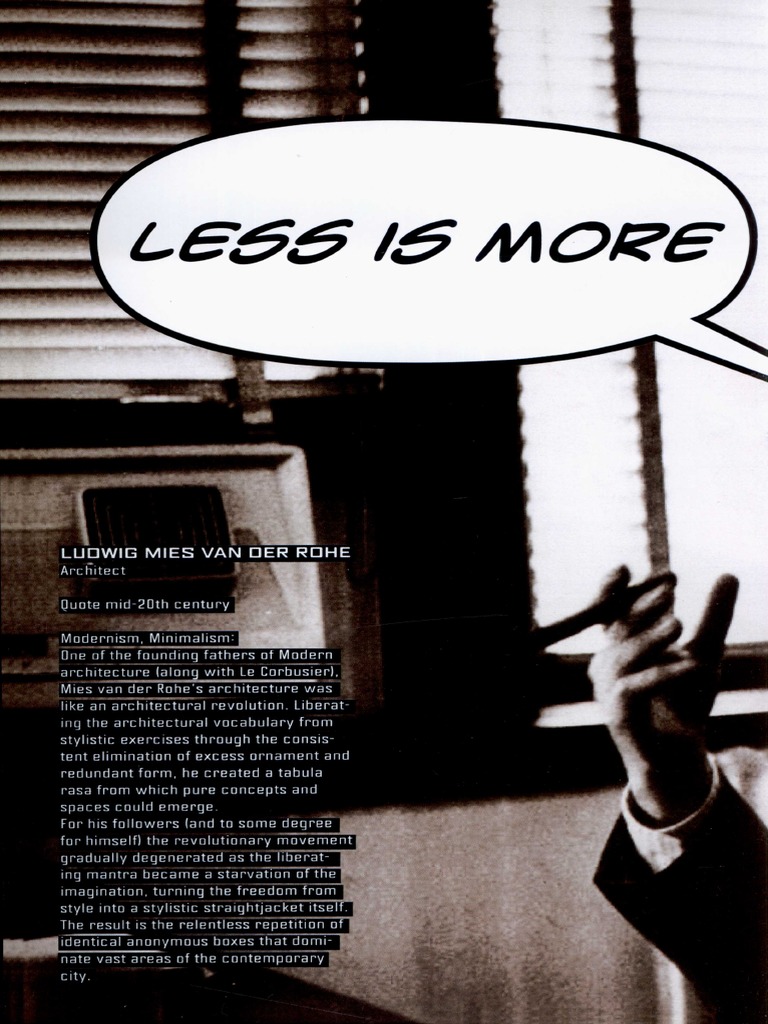 Less Is More | PDF