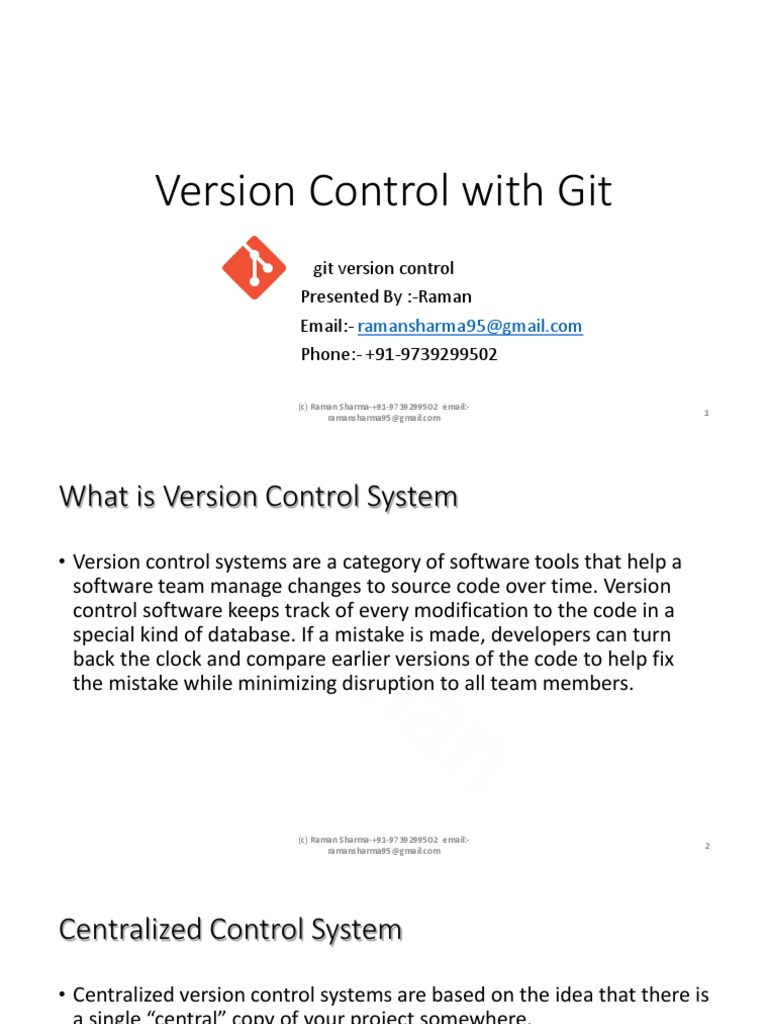 Version Control With Git | PDF | Version Control | Directory (Computing) Version Control With Git | PDF | Version Control | Directory (Computing)