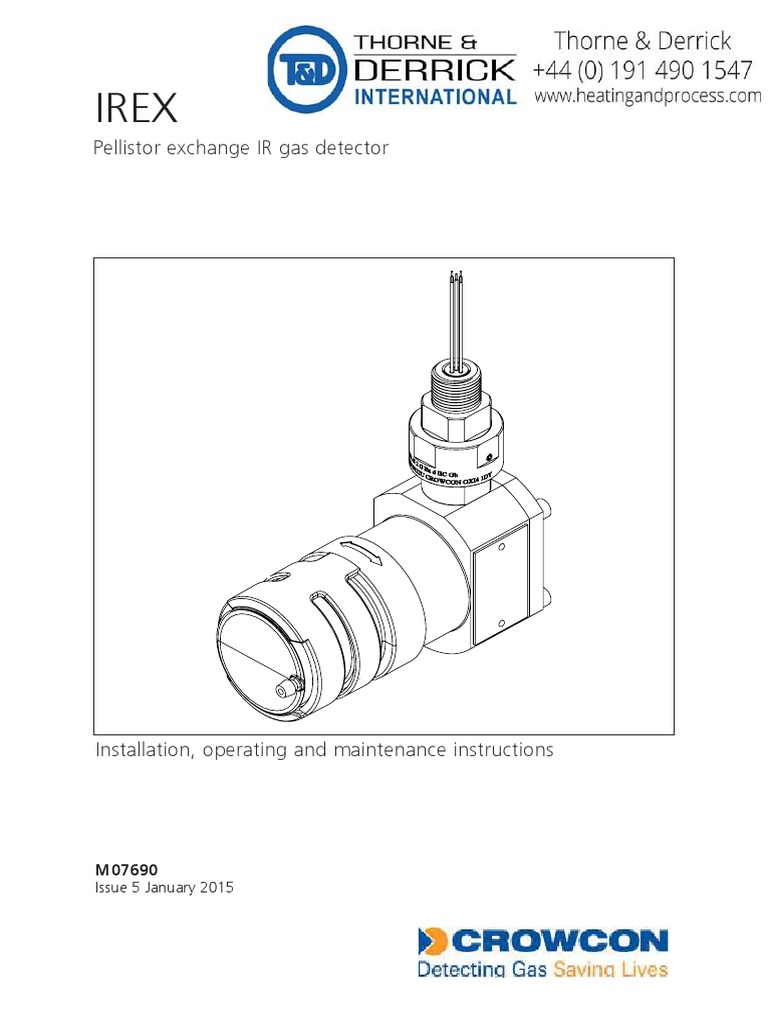 Crowcon IREX Fixed Gas Detector User Manual | PDF | Calibration | Nature