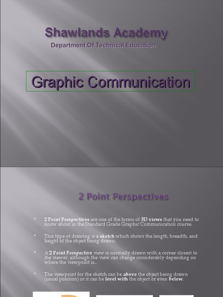 2 Point Perspective Introduction and Worked Example | PDF | Perspective ...