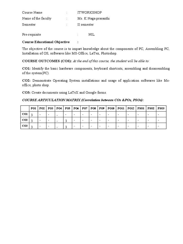 New-R20 Syllabus-Upto-4th Semester-25-04-2020 | PDF | Pointer (Computer ...