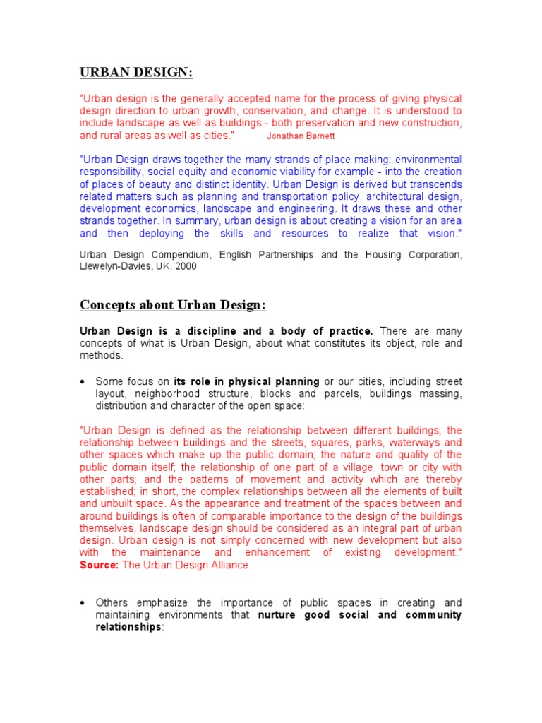 Urban Design | PDF | Urban Design | Design