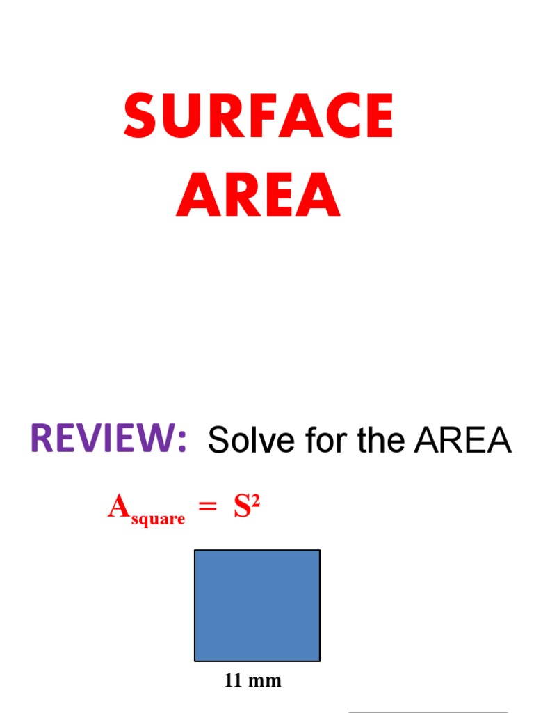 Surface Area | PDF | Area | Euclid