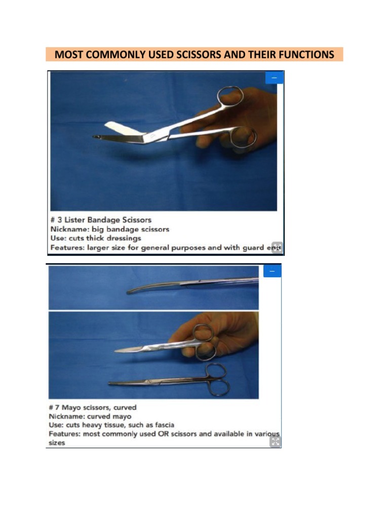 Operating Room Instruments and Functions Lab | PDF