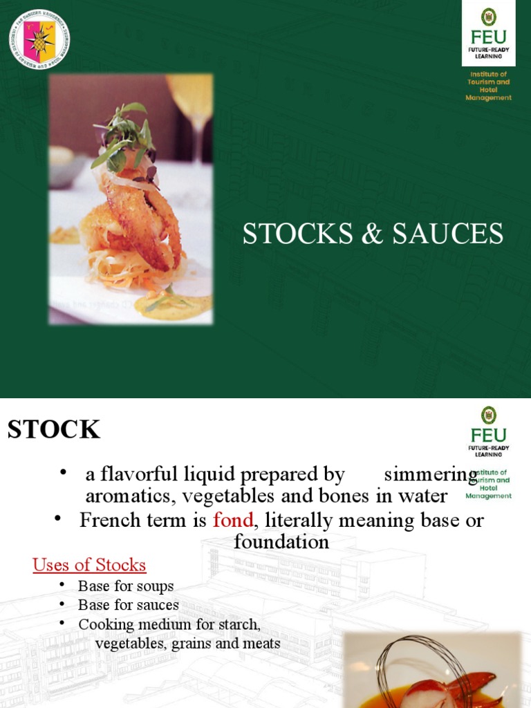 Stocks and Sauces 2 | PDF | Stock (Food) | Butter