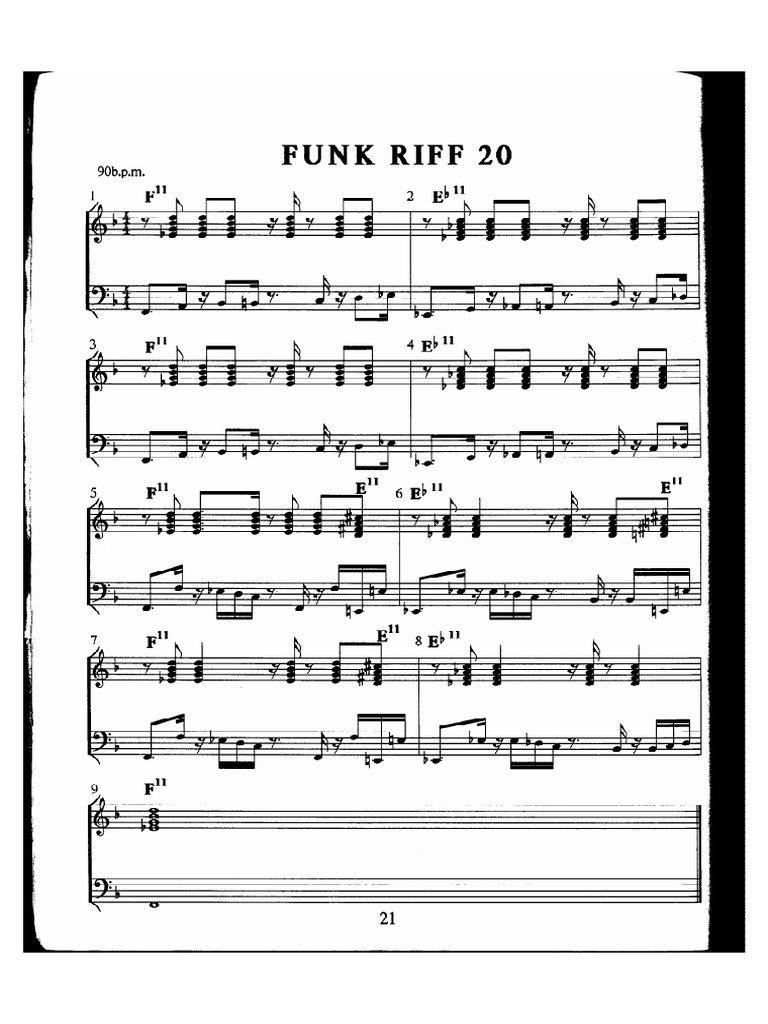 Funk Riff 20 | PDF