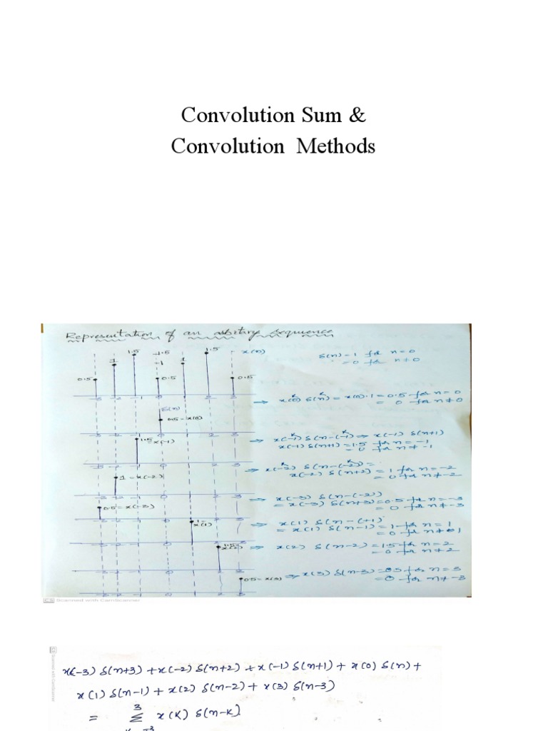 Convolution Sum & Convolution Methods | PDF