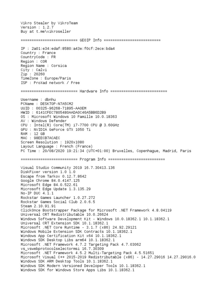 Information | PDF | Microsoft Windows | Microsoft Visual Studio