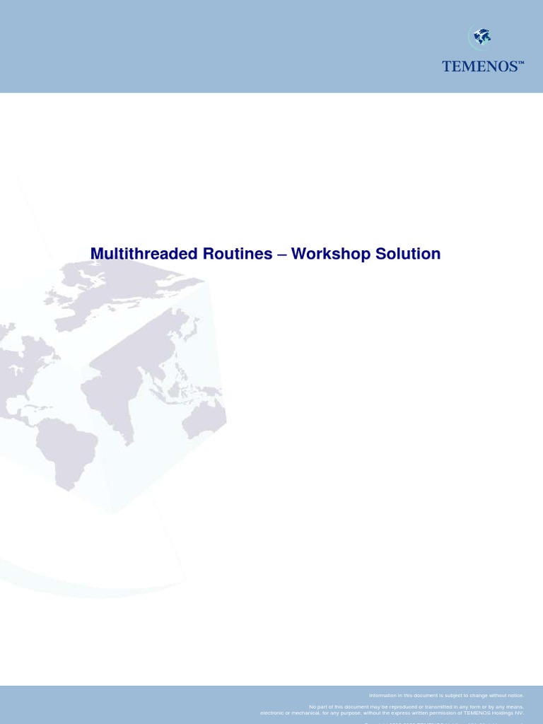 PRG10.WSS - Multithreaded Routines-R13 PDF | PDF | Debits And Credits | Computer Data