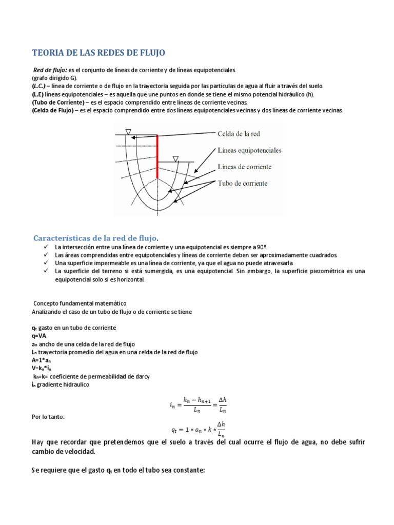 Red de Flujo | PDF | Permeabilidad (Ciencias de la Tierra) | Fundación ...