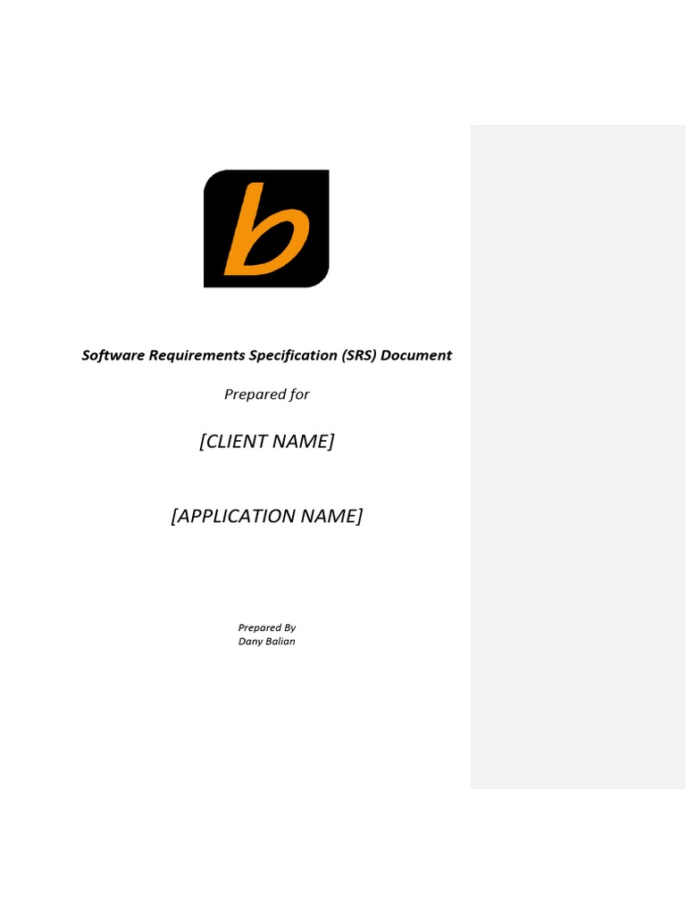 BIM POS Software Requirements Template | PDF | Intellectual Works ...