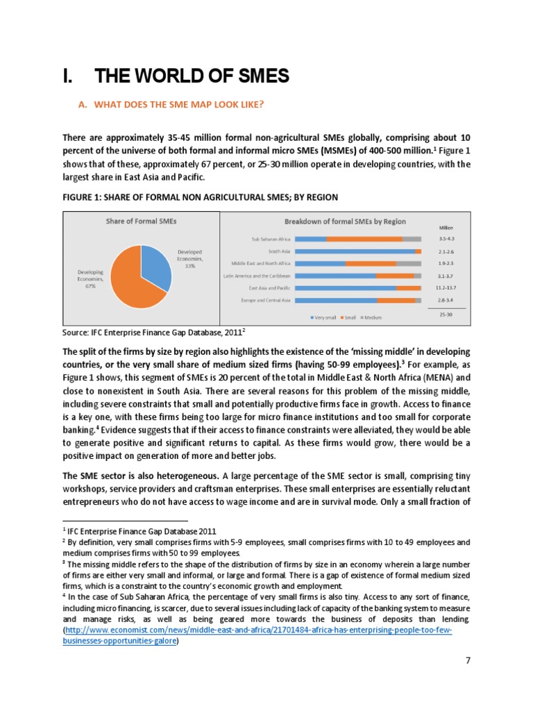 I. The World of Smes: A. What Does The Sme Map Look Like? | PDF | Small ...