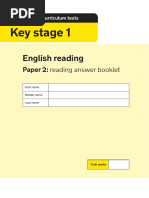 2023 Key Stage 2 English Reading Mark Schemes | PDF | Sound | Insects