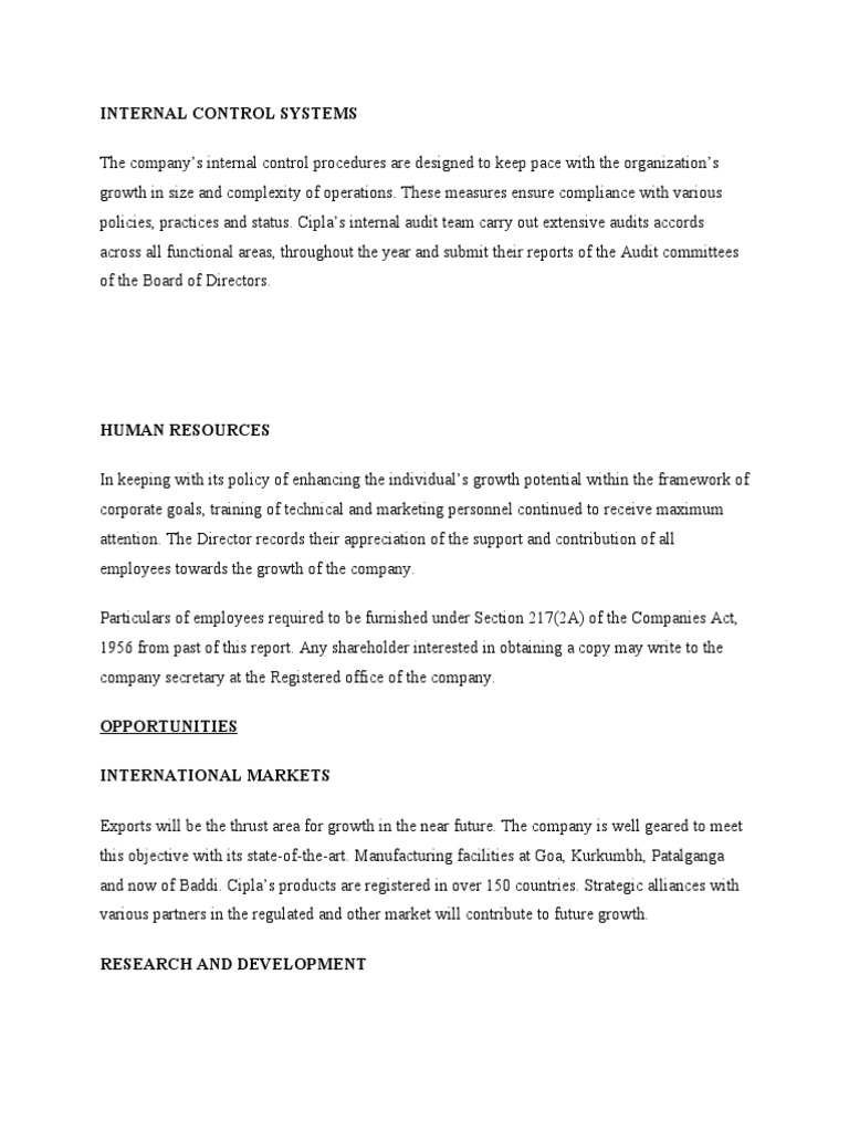 Internal Control Systems | PDF | Internal Control | Internal Audit