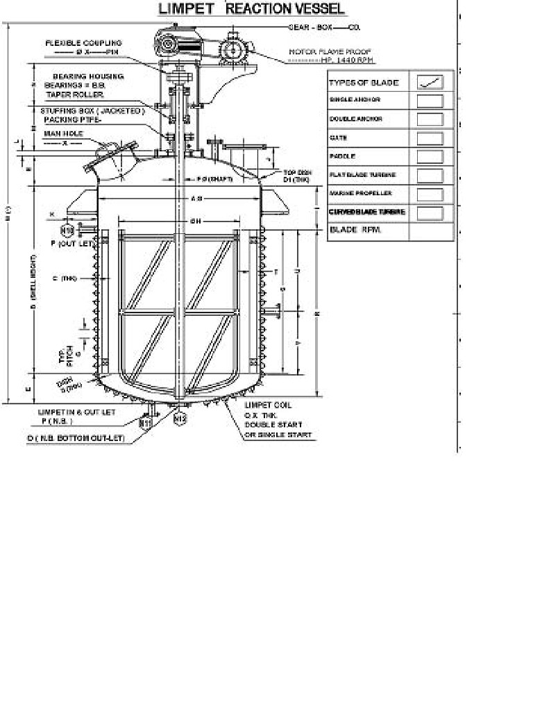 Limpet Coil Reactor Vessel | PDF