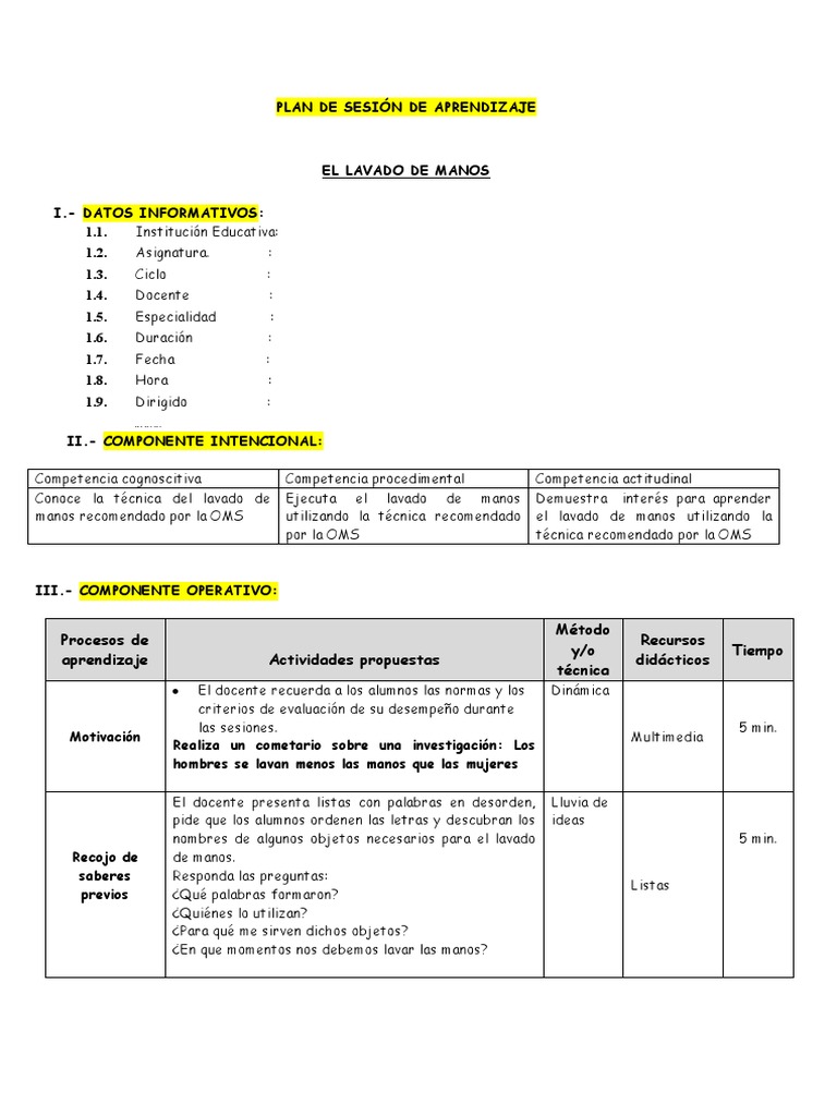 MODELO WIENER Reparado | PDF | Lavado de manos | Aprendizaje