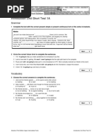 Sol3e Adv Progress Test Answer Keys A | PDF