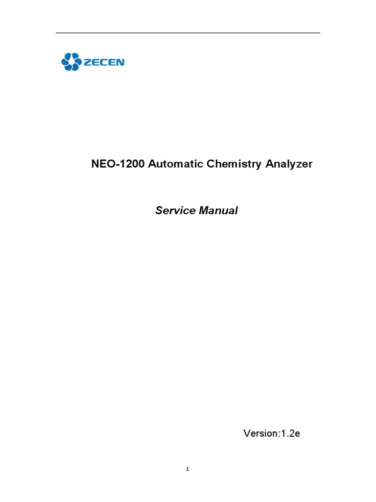NEO-1200 Service Manual | PDF | Power Supply | Electric Motor