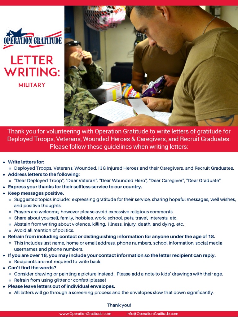 Og Letter Writing Military 042020 | PDF