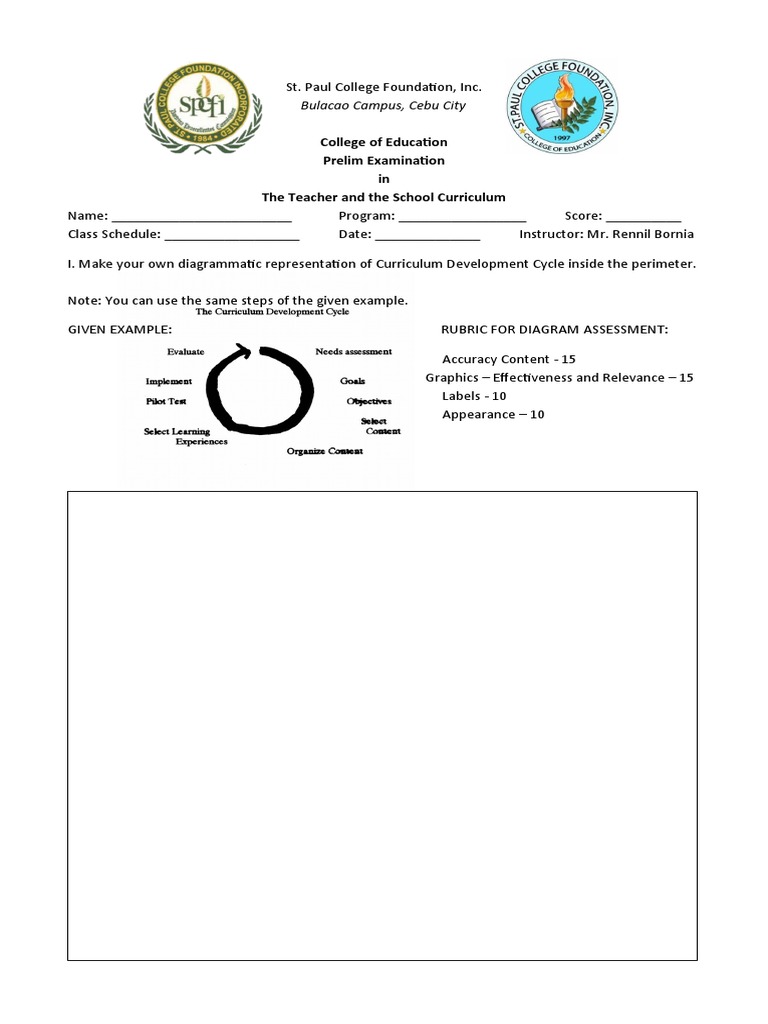 The Teacher and The School Curriculum Prelim Exam | PDF | Test ...