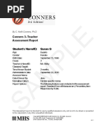 Conners 3 Self Report Assessment PDF | PDF | Diagnostic And Statistical ...