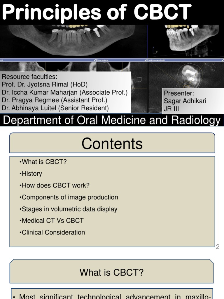 Principle of CBCT | PDF | Ct Scan | Image Processing