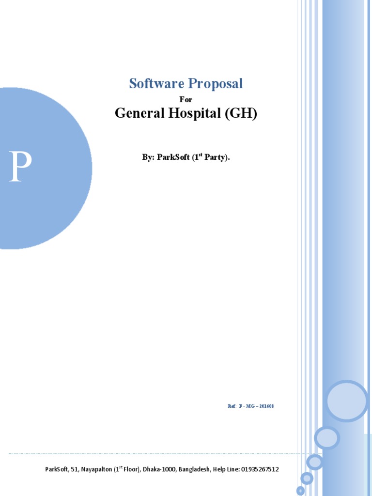 Hospital ERP Software Proposal | PDF | Php | My Sql
