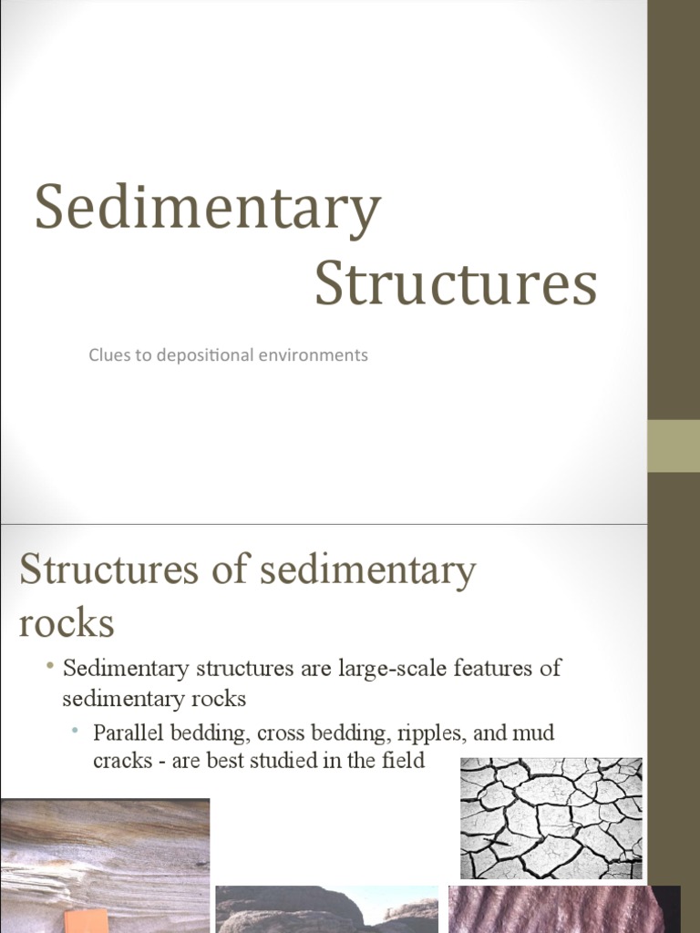 Sedimentary Structures - Clues to Depositional Environments | PDF ...
