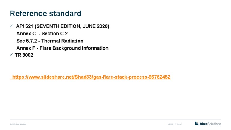 Reference Standard: Api 521 (Seventh Edition, June 2020) | PDF