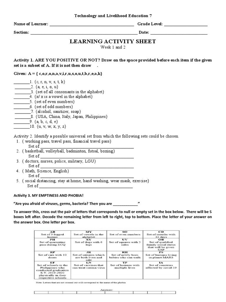 TLE 7-8 Edited LAS WEEK 1 AND 2 | PDF | Quadratic Equation ...