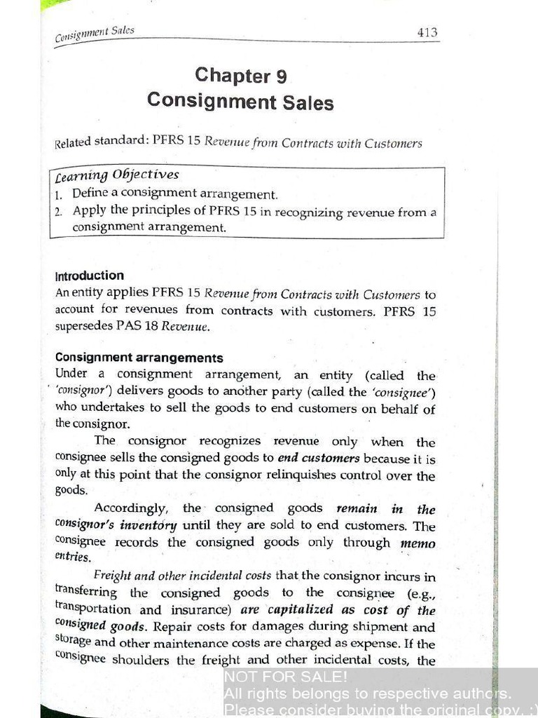 Chapter 9 - Consignment Sales | PDF