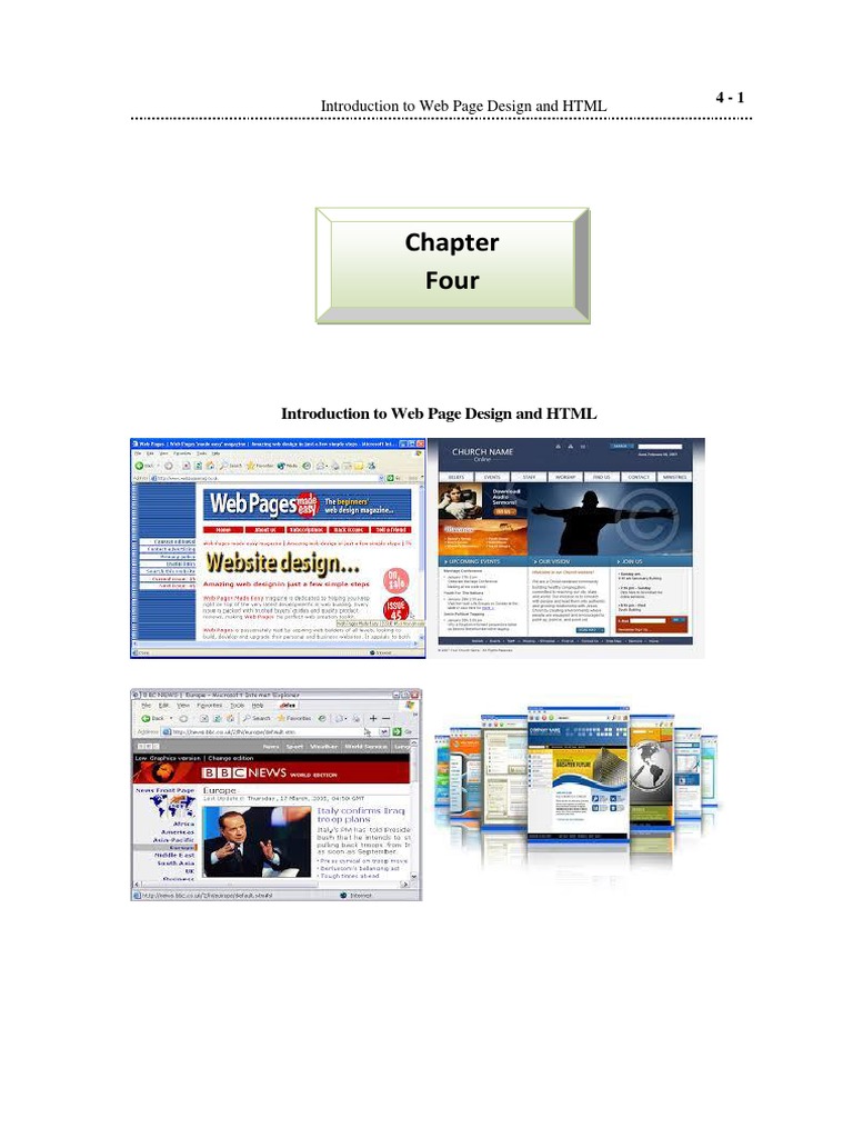 Chapter-Web Page Design | PDF | Html Element | Hyperlink