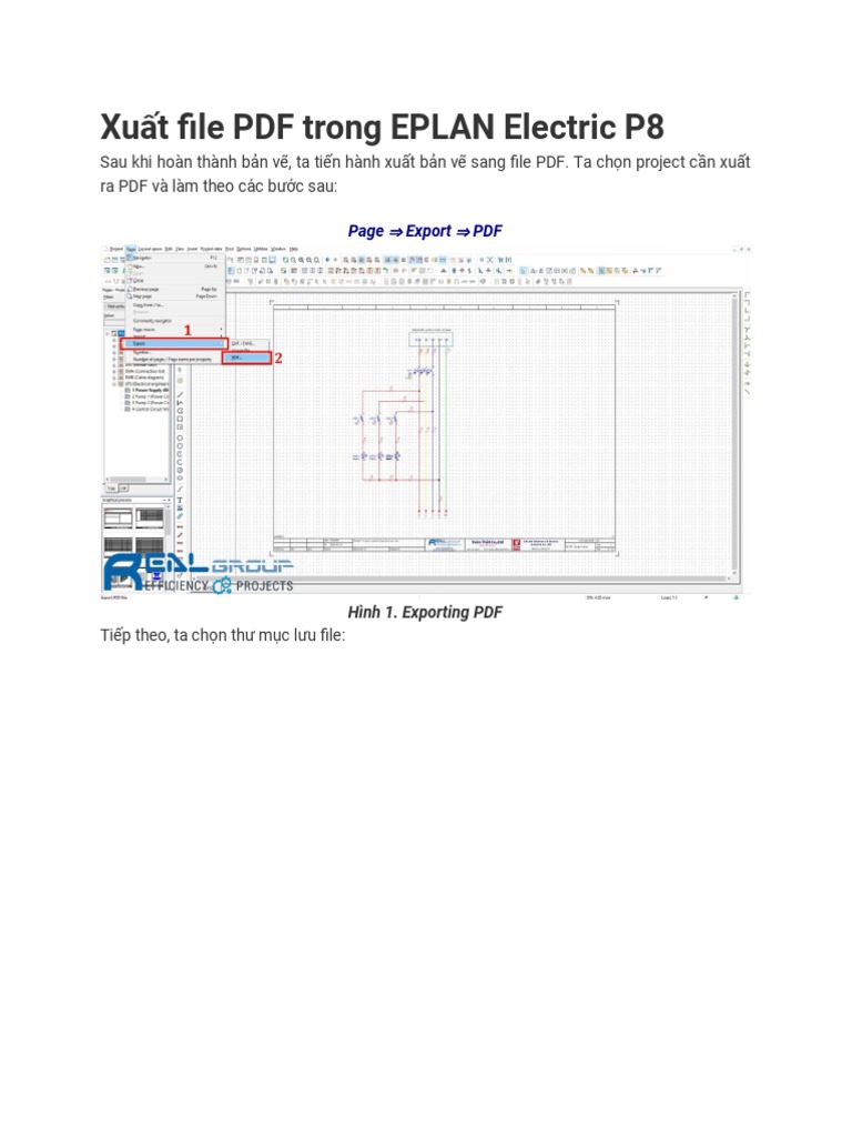 Xuất file PDF trong EPLAN Electric P8 | PDF