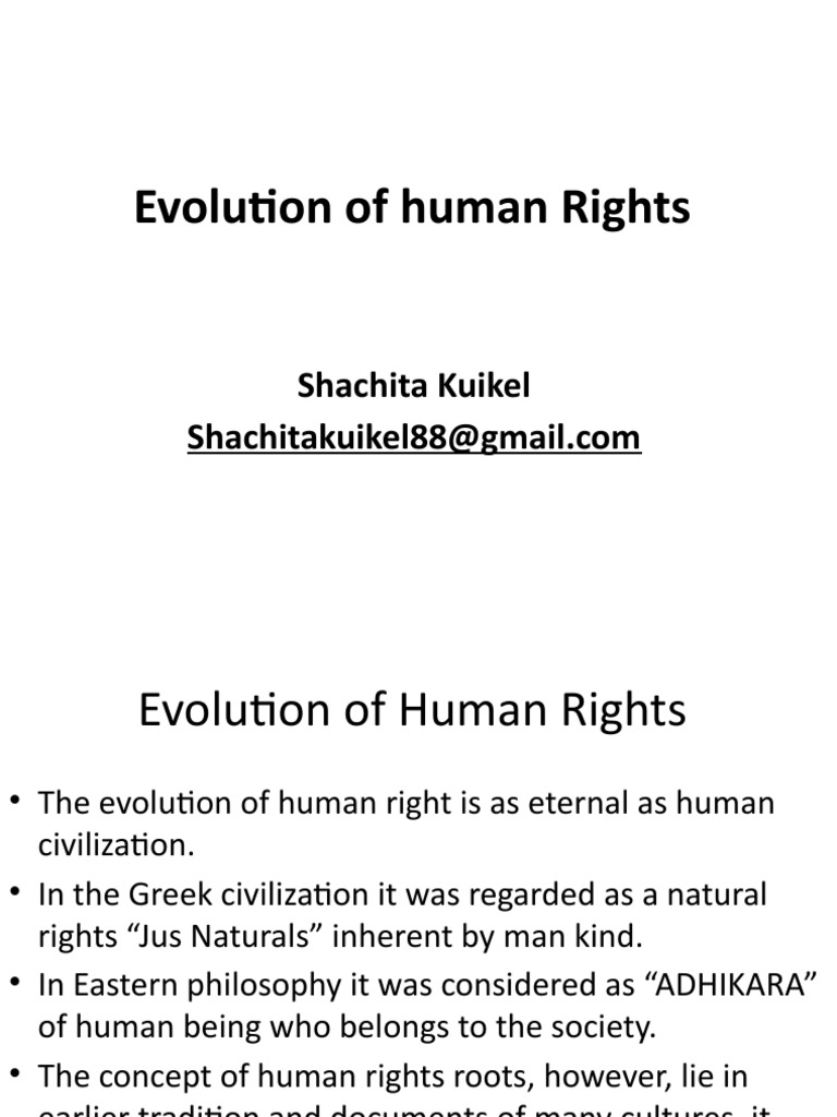 Evolution of Human Rights Overview | PDF | Human Rights | Rights
