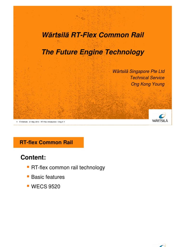 RT-flex-Introduction May13 Rev1 | PDF | Valve | Exhaust Gas