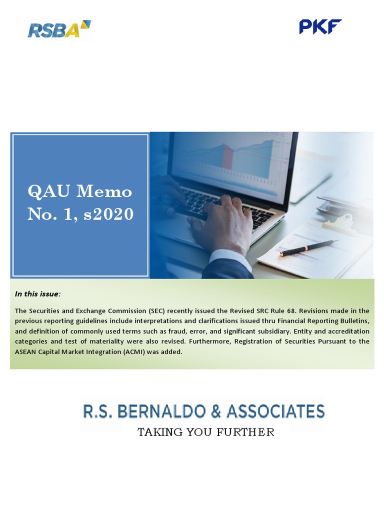 Revised SRC Rule 68 Overview 2020 | PDF | Securities (Finance) | Audit