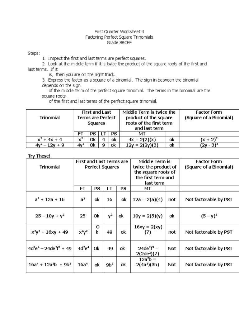 First Quarter Worksheet 4 PST-1 | PDF | Elementary Mathematics | Numbers