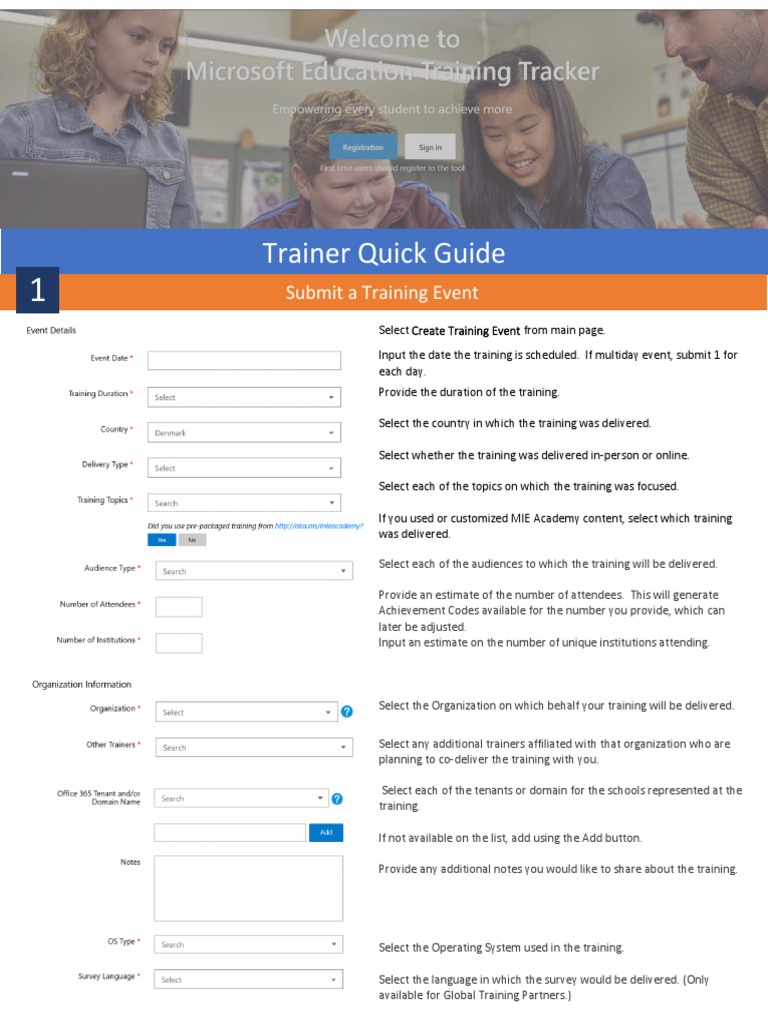 Trainer Quick Guide: Submit A Training Event | PDF | Cyberspace ...