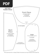Baby Shoe Pattern | PDF | Language Arts & Discipline | Home & Garden