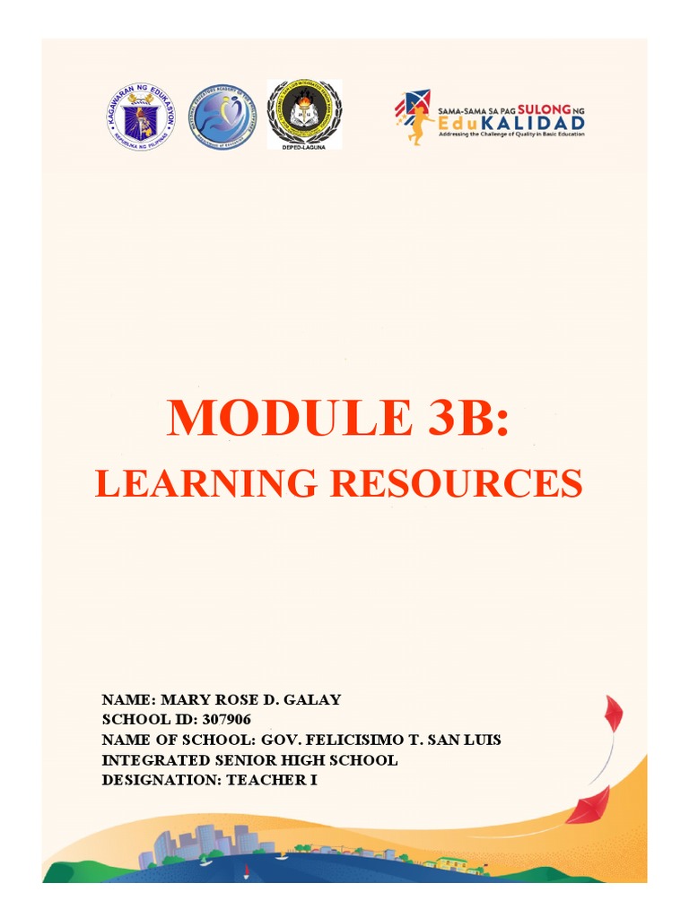 Module 3B:: Learning Resources | PDF | Learning | Behavior Modification