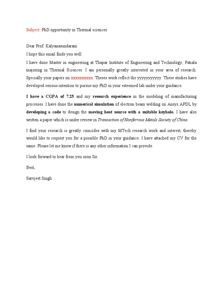 Mail To Professor | PDF