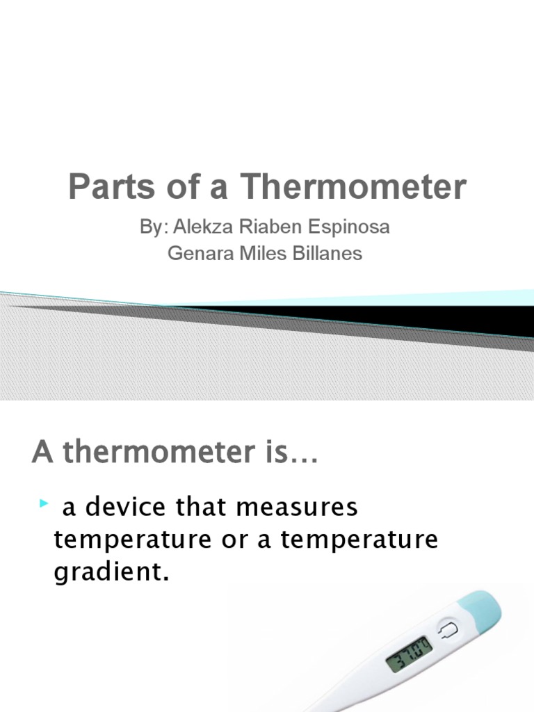 Parts of A Thermometer | PDF