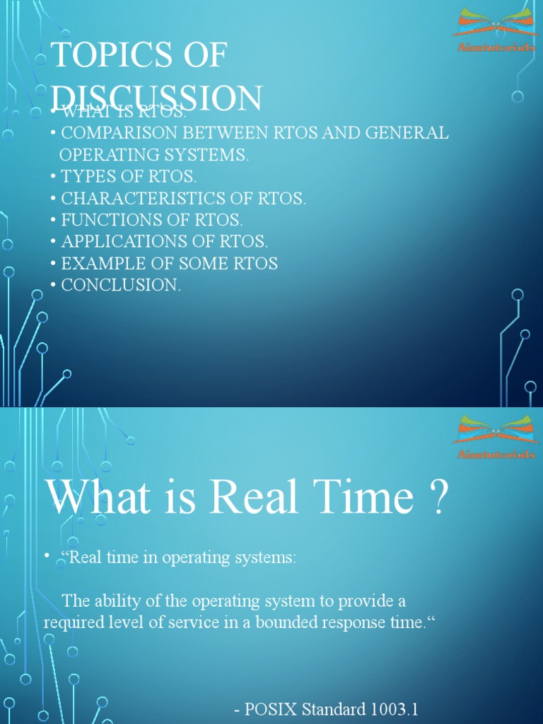 Topics of Discussion | PDF | Scheduling (Computing) | Real Time Computing